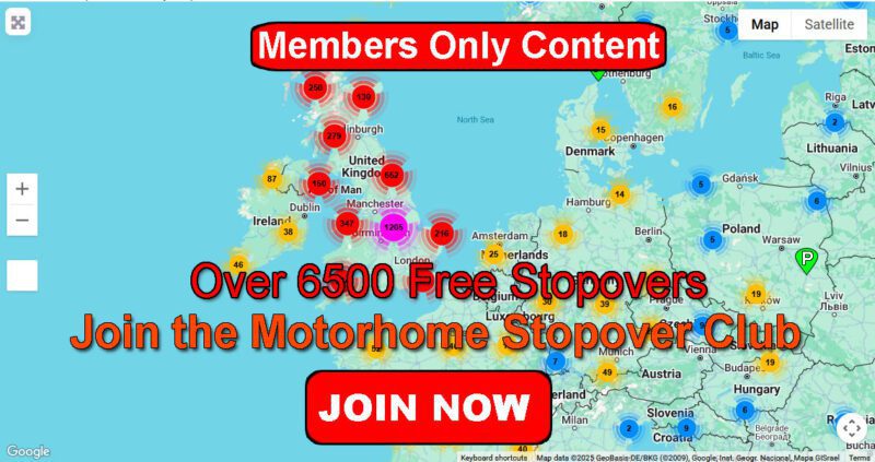 UK Pub Stopovers for Motorhomes Map – Motorhome Stopover Club
